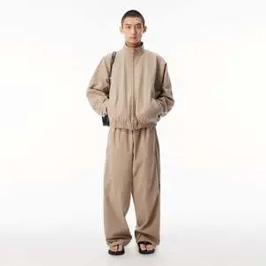 Alexander Wang Perforated Logo Track Jacket - Dune