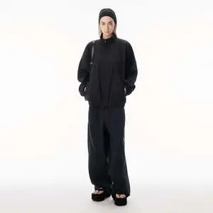 Alexander Wang Perforated Logo Mid-rise Track Pant