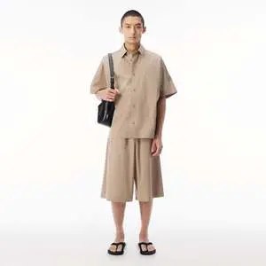 Alexander Wang Perforated Logo Mid-rise Short