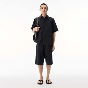 Alexander Wang Perforated Logo Mid-rise Short - Black