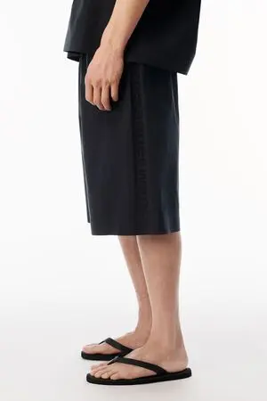Alexander Wang Perforated Logo Mid-rise Short
