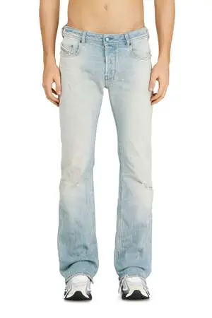 DIESEL® Bootcut Low Waist Jeans With Button Fly - Blue