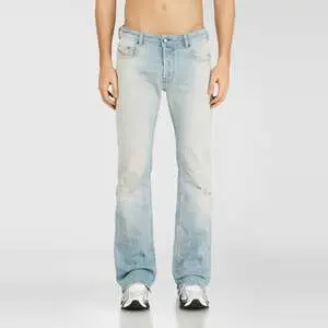 DIESEL® Bootcut Low Waist Jeans With Button Fly - Blue