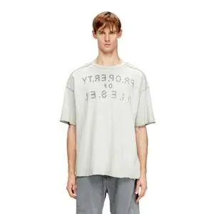 DIESEL® Relaxed Cotton T-shirt With Front And Back Print