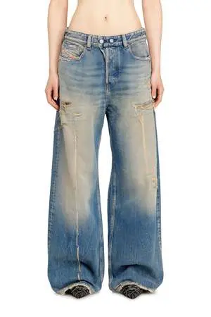 DIESEL® 1996 D-sire Relaxed Low Waist Wide Leg Jeans - Blue