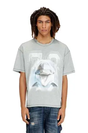DIESEL® Relaxed T-shirt With Dolphin Graphic