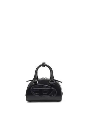 DIESEL® 1dr Dome-leather Small Bowling Bag - Black