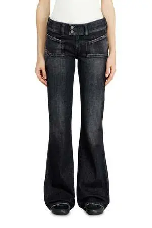 DIESEL® Bootcut Jeans With Low Waist And Zip Fly