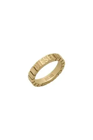 DIESEL® Stainless Steel Band Ring - Gold