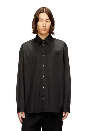 DIESEL® Stretch Poplin Shirt With Embroidery