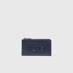 DIESEL® Leather Card Holder - Blue