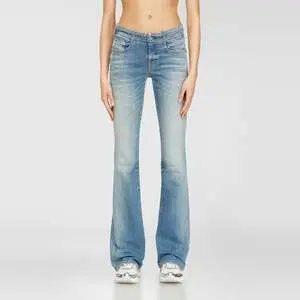 DIESEL® D-ebbey Bootcut Low Waist Jeans - Blue