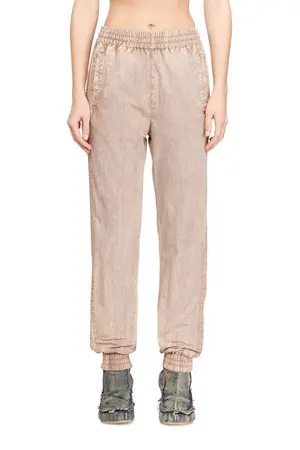 DIESEL® Treated Taslan Track Pants With Drawstring Waist