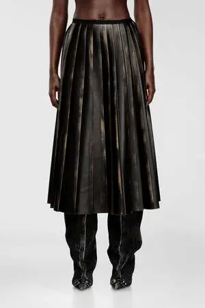 DIESEL® Pleated Midi Skirt - Multicolor