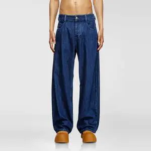 DIESEL® D-denim-m Relaxed Fit Jeans With Mid Rise - Blue