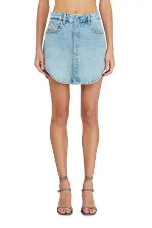 DIESEL® Denim Button-front Miniskirt