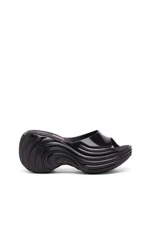 DIESEL® Platform Mule With Oval D Monogram - Black