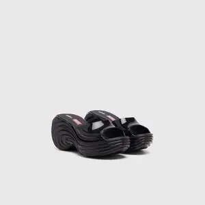 DIESEL® Platform Mule With Oval D Monogram - Black