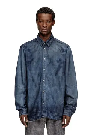DIESEL® Fluid Prince Of Wales Denim Shirt