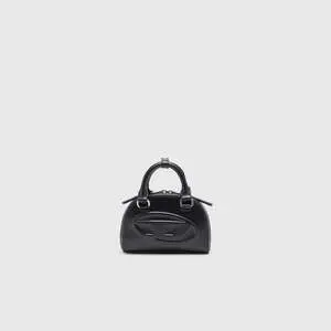 DIESEL® 1dr Dome-slim Bowling Bag In Nappa Leather - Black