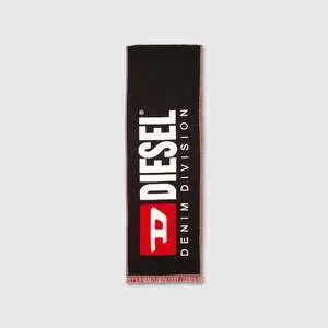DIESEL® Wool-blend Scarf With Maxi Jacquard Logo - Multicolor
