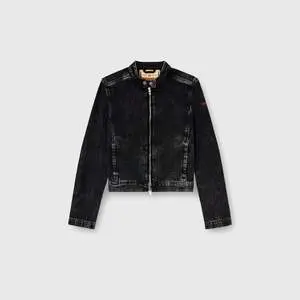 DIESEL® Moto Jacket In Denim - Black