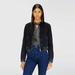 DIESEL® Moto Jacket In Denim - Black