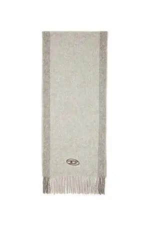 DIESEL® Wool-blend Scarf With Contrast Stripes