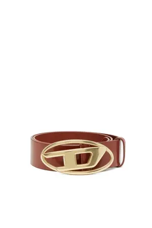 DIESEL® 4cm Leather Belt With Oval D Buckle - Multicolor