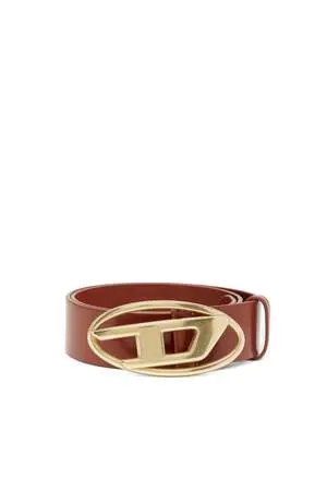 DIESEL® Leather Belt With Oval D Buckle - Multicolor