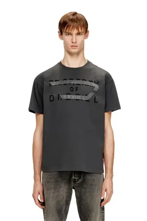 DIESEL® Regular T-shirt With D Appliqu