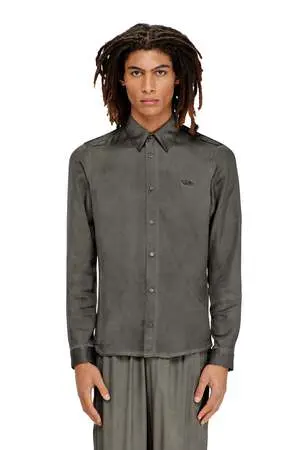 DIESEL® Shirt In Treated Fluid Viscose