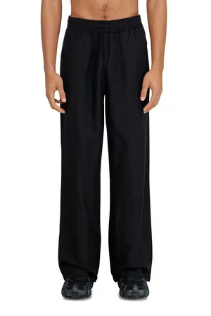 DIESEL® Wide-leg Linen-blend Trousers