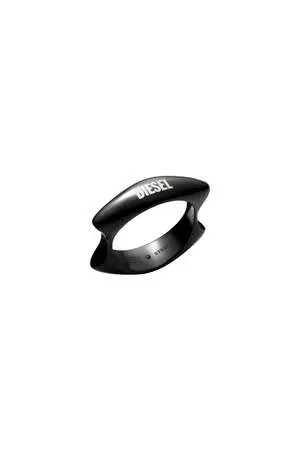 DIESEL® Stainless Steel Statement Ring - Black