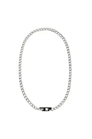DIESEL® Stainless Steel Chain Necklace - Silver
