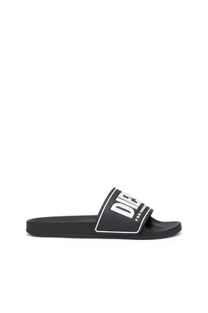 DIESEL® Sa-mayemi" Pool Slides With 3d Logo - Black