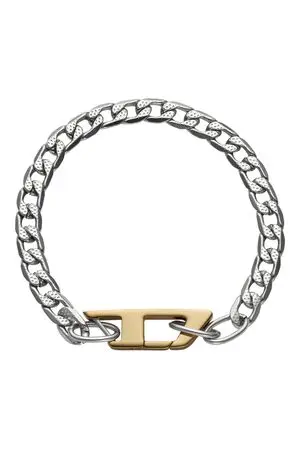 DIESEL® Stainless Steel Chain Bracelet - Silver