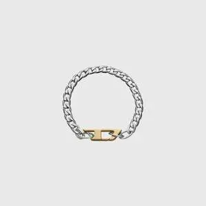 DIESEL® Stainless Steel Chain Bracelet - Silver