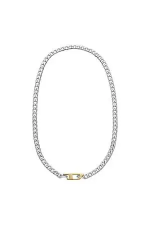 DIESEL® Stainless Steel Link Chain Necklace - Silver
