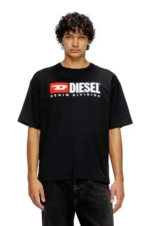 DIESEL® T-shirt With Patch Logo - Black
