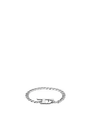 DIESEL® Stainless Steel Chain Bracelet With Lobster Clasp - Silver