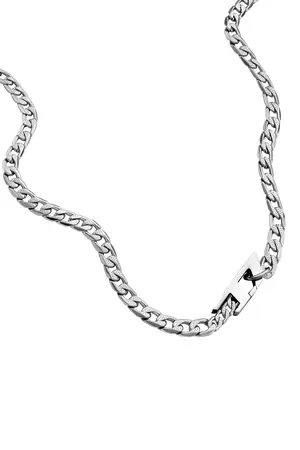 DIESEL® Stainless Steel Chain Necklace - Silver