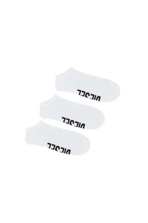 DIESEL® Three-pack Low-cut Logo Instep Socks - White