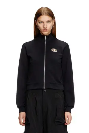 DIESEL® Cut-out Logo Zip-up Sweatshirt