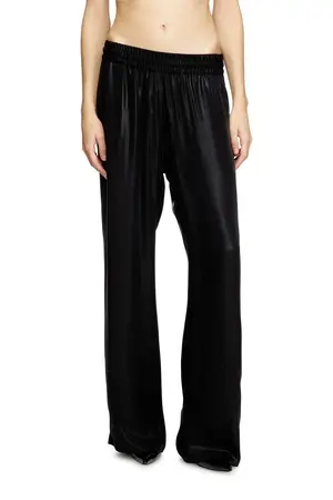 DIESEL® Satin Track Pants With Metallic Detail