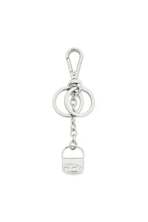 DIESEL® 1dr Bag Charm Metal Keyring - Silver