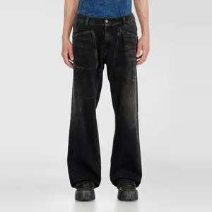 DIESEL® D-zeta Relaxed Fit Jeans - Black