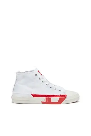 DIESEL® S-d-verse High-top Canvas Sneakers With Dirty Effect