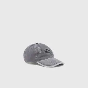 DIESEL® Baseball Cap With Distressed Denim - Grey