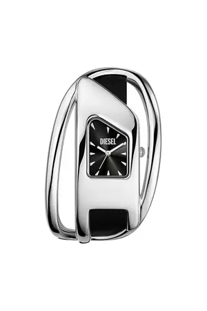 DIESEL® Wrap-d Stainless Steel And Leather Watch - Silver